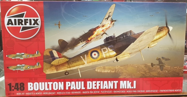 Boulton Paul Defiant Mk.1 Fighter Plane Kitset 1/48 Airfix - Scale ...