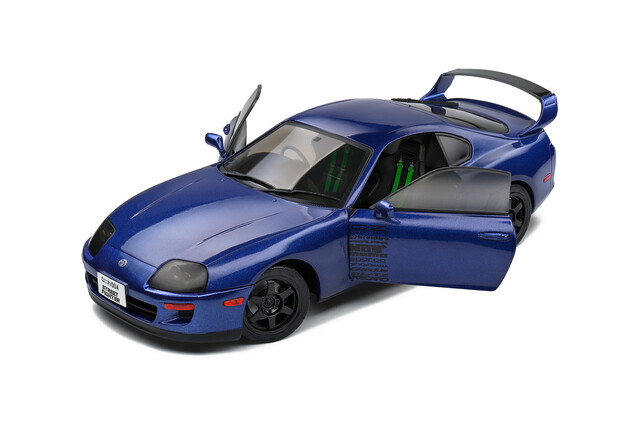 1993 Toyota Supra Mk4 A80 Streetfighter Dark Blue Roadcar 1 18 Solido