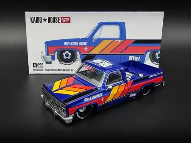Mini GT X Kaido House Collab Chevrolet Silverado Kaido Works V2 #099 ...