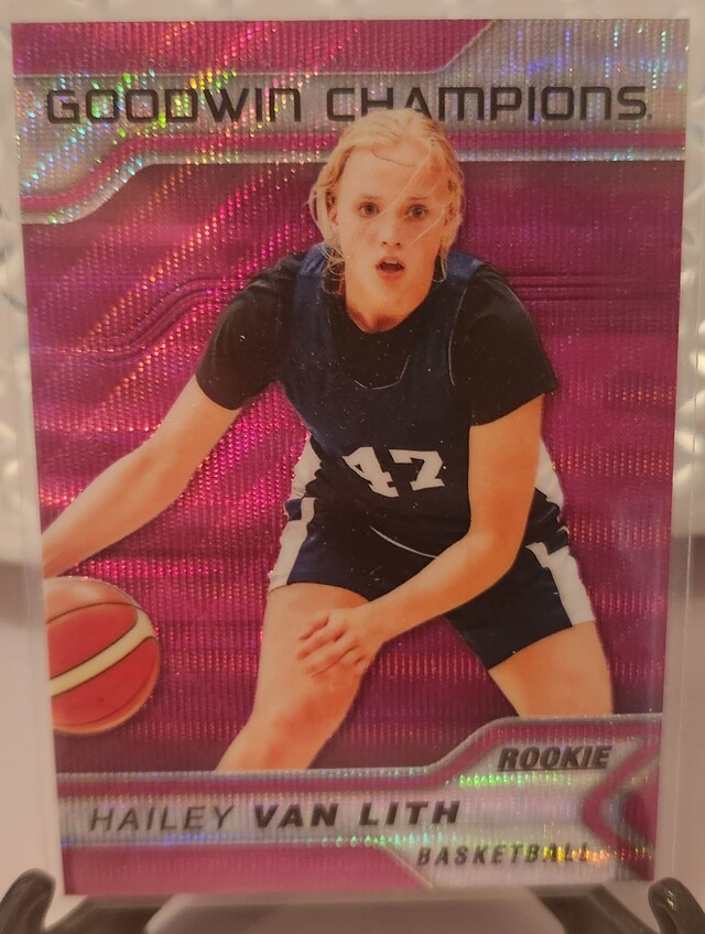 2023 Upper Deck Goodwin Champions Basketball Pink Wave Hailey Van Lith ...