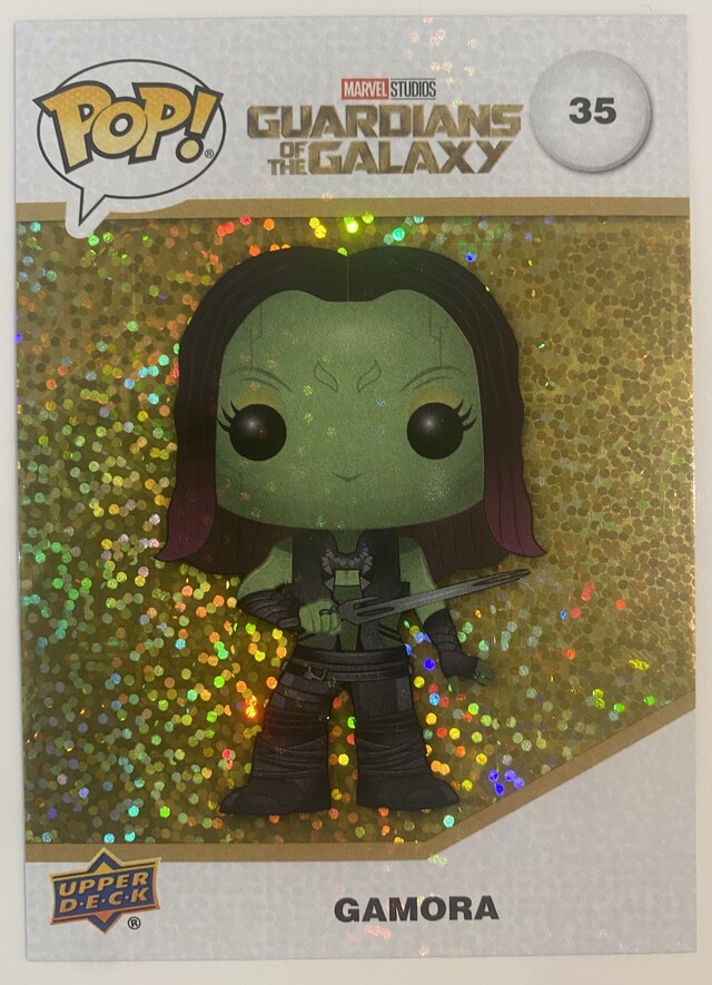 Gamora 2023 Marvel Funko Upper Deck Card #35 Gold Glitter - Scale ...